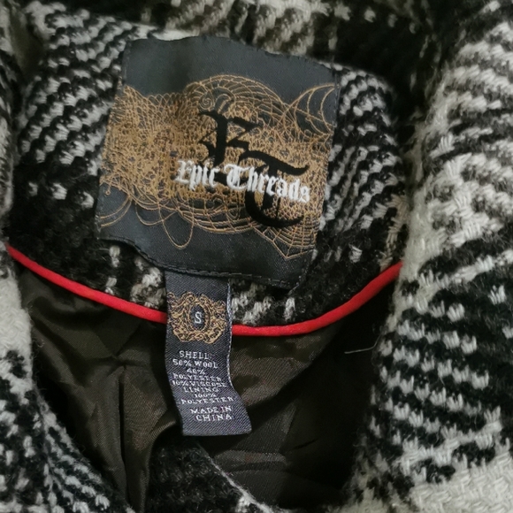 Epic Threads | Jackets & Coats | Epic Threads Black And White Checkered ...